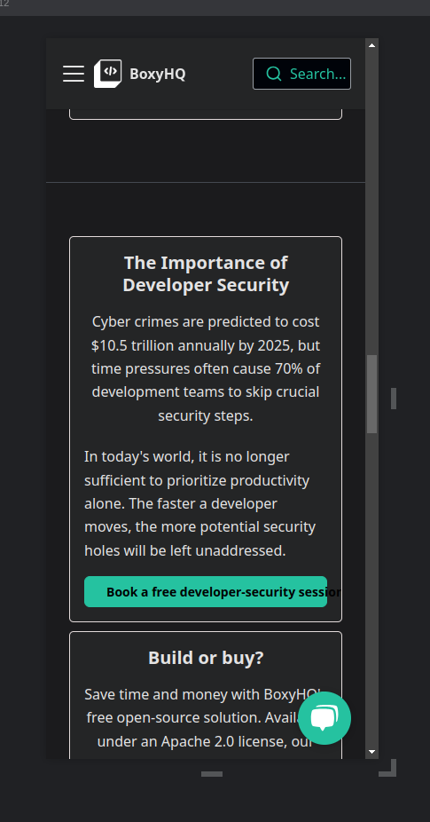 Issue In Mobile Responsiveness · Issue 618 · Boxyhqsaas Starter Kit · Github