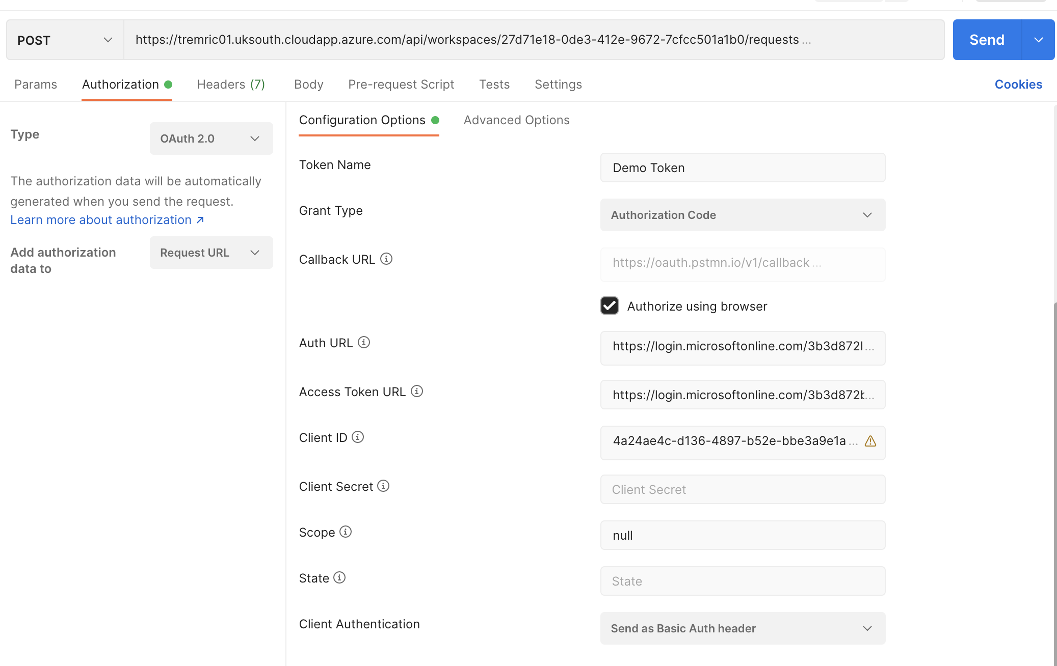 Airlock API authentication failed using Postman · Issue #3324 · microsoft/AzureTRE · GitHub