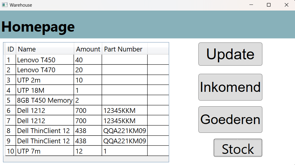 GitHub - RoyRooseboom/Warehouse-Program