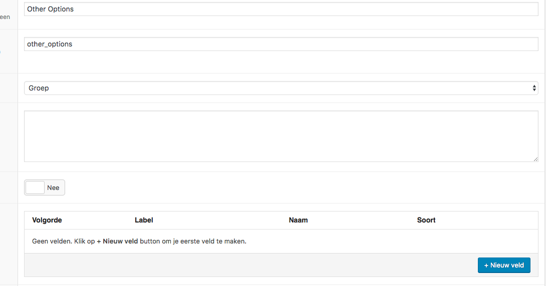 Subfields invisible in Other Options field group · Issue #344 · WebDevStudios/wd_s · GitHub