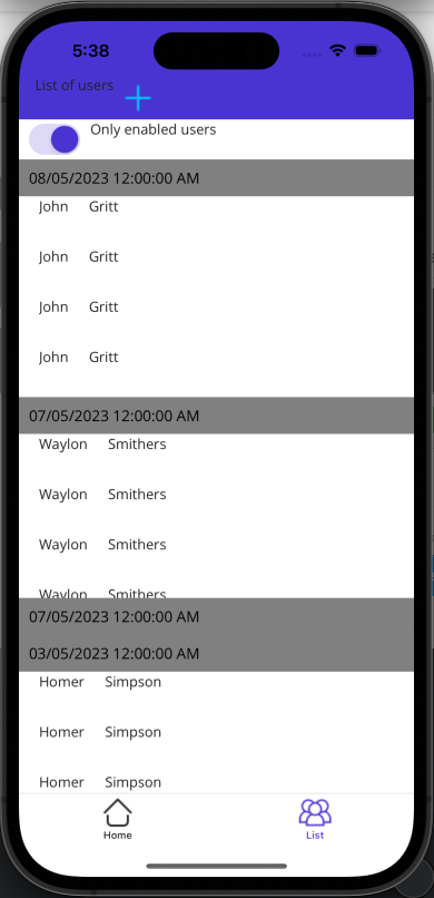 Ios Grouped Collectionview Doesnt Render Properly When 7950