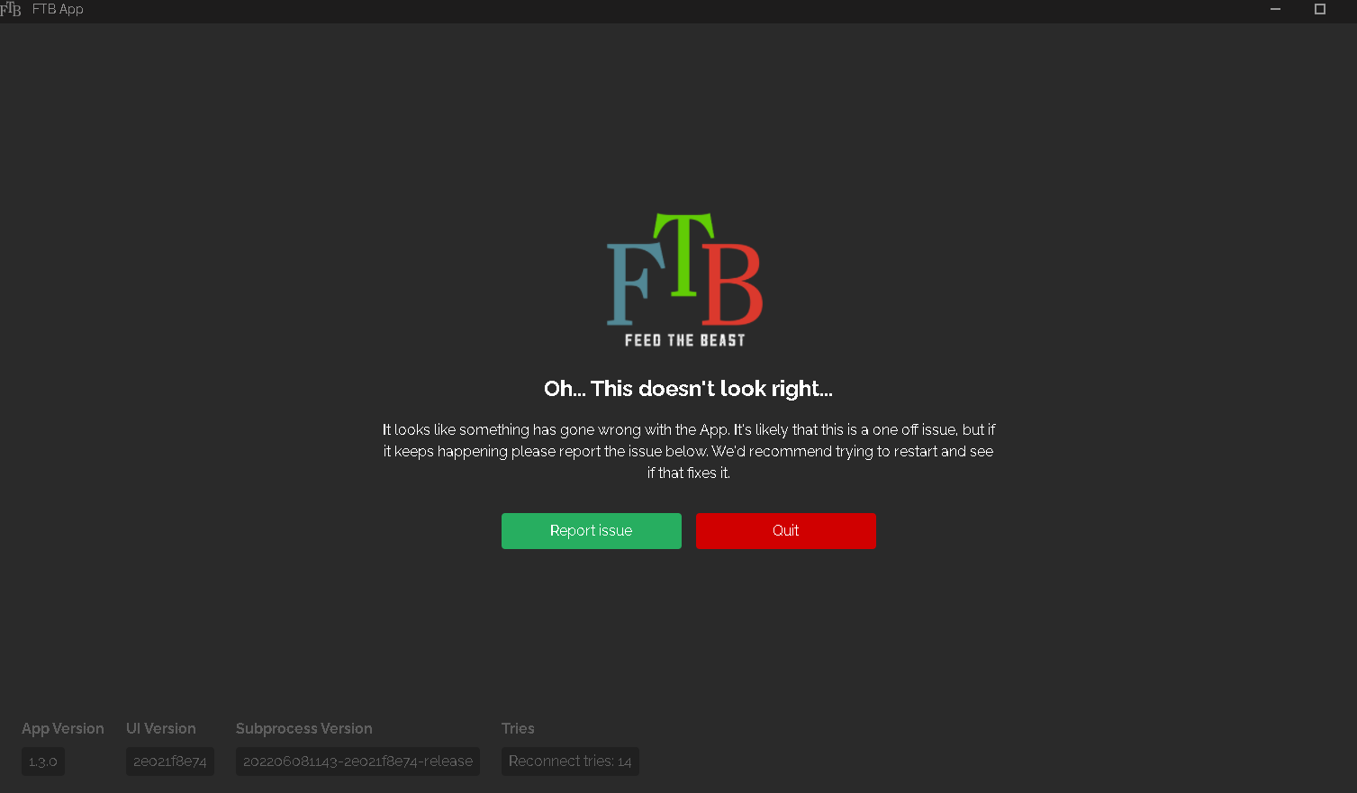 [Bug]: Cannot open the FTB App · Issue #616 · FTBTeam/FTB-App · GitHub