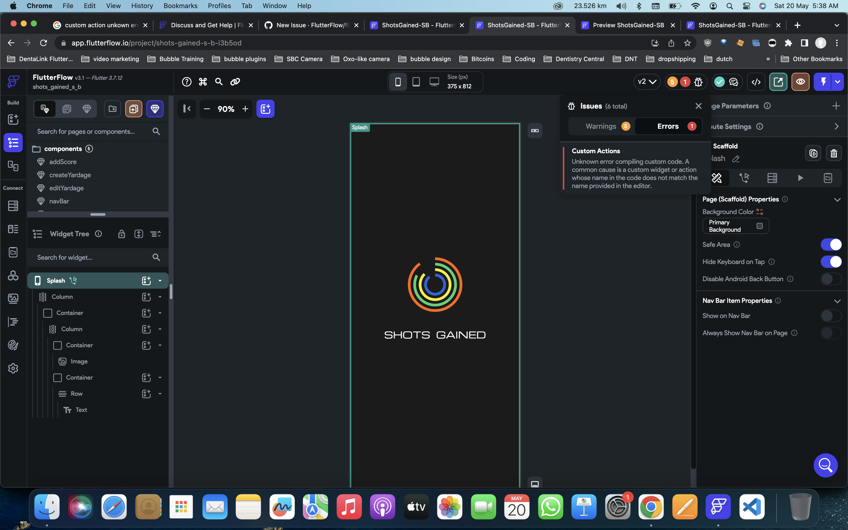 Unkown Error With Supabase Backend And Customcode · Issue 906 · Flutterflowflutterflow Issues