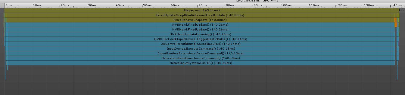 XRControllerWithRumble.SendImpulse() blocks for the entire impulse time. · Issue #683 · Unity ...