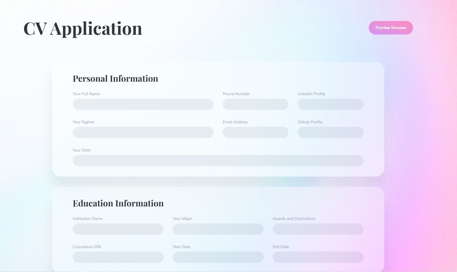GitHub - chughms/React-Resume-Builder-app GitHub - chughms/React-Resume-Builder-app