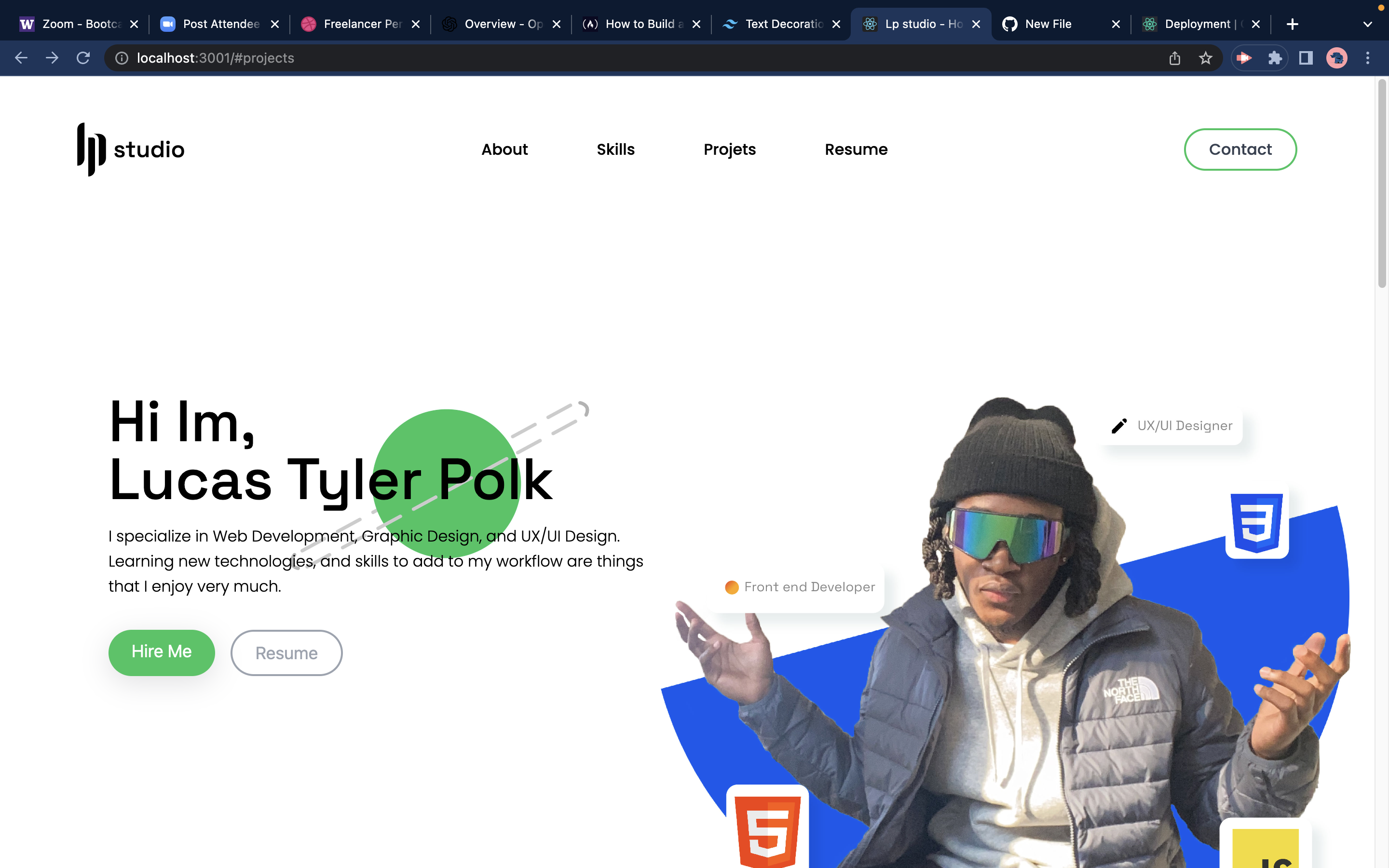GitHub - ukn-tye/reactPortfolio: module 20 assignment