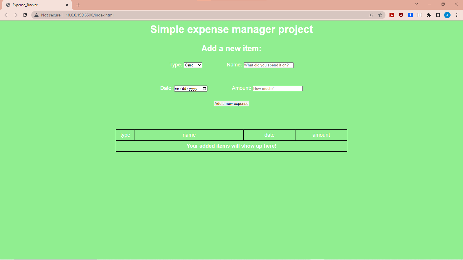 GitHub - Ahmad-ayoub/Expense_Tracker