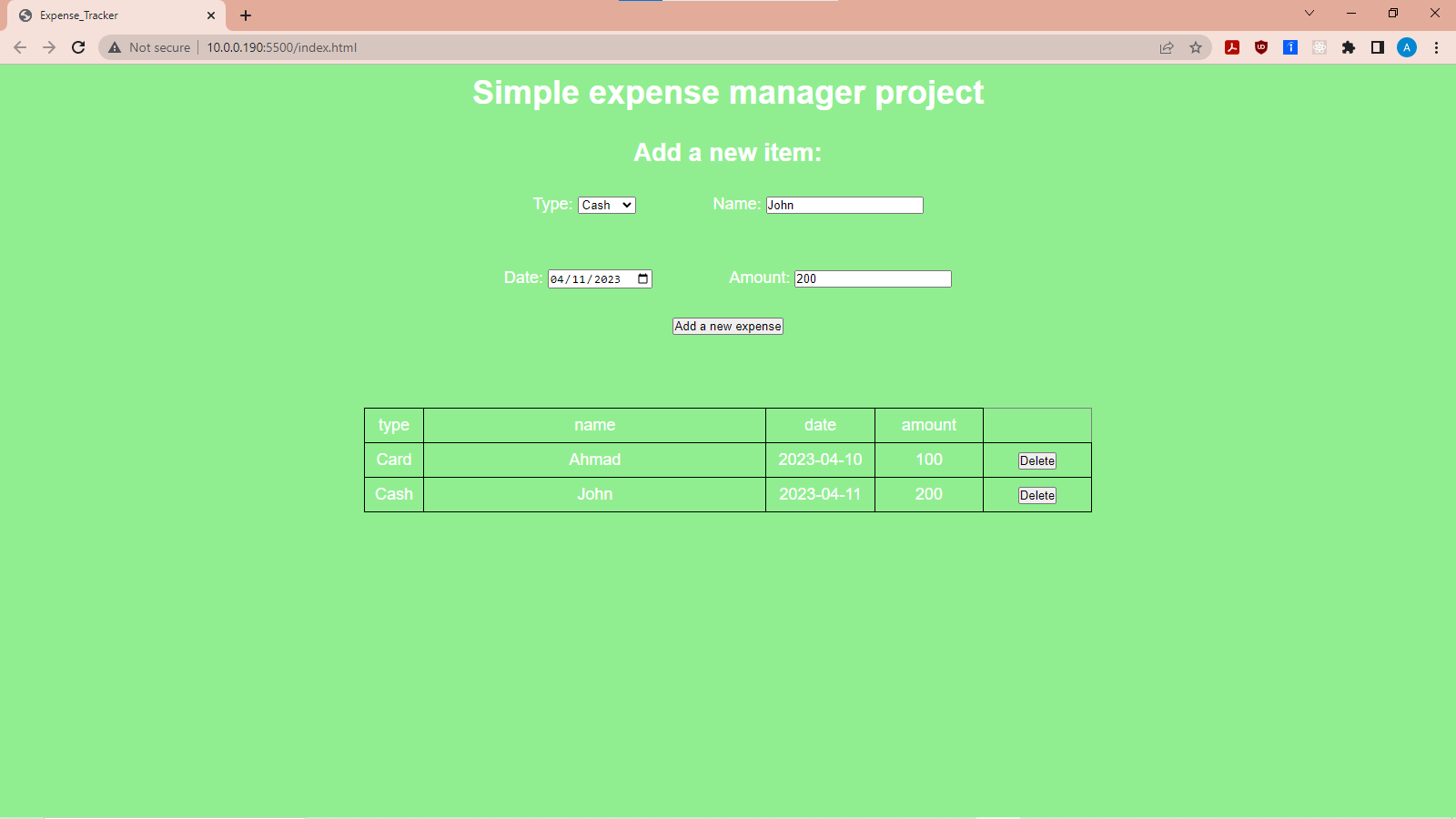 GitHub - Ahmad-ayoub/Expense_Tracker