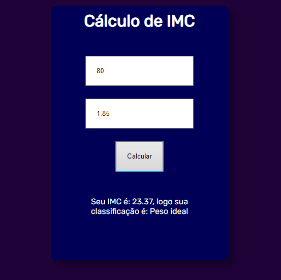 GitHub - FelipeGPellegrini/Calculo-IMC