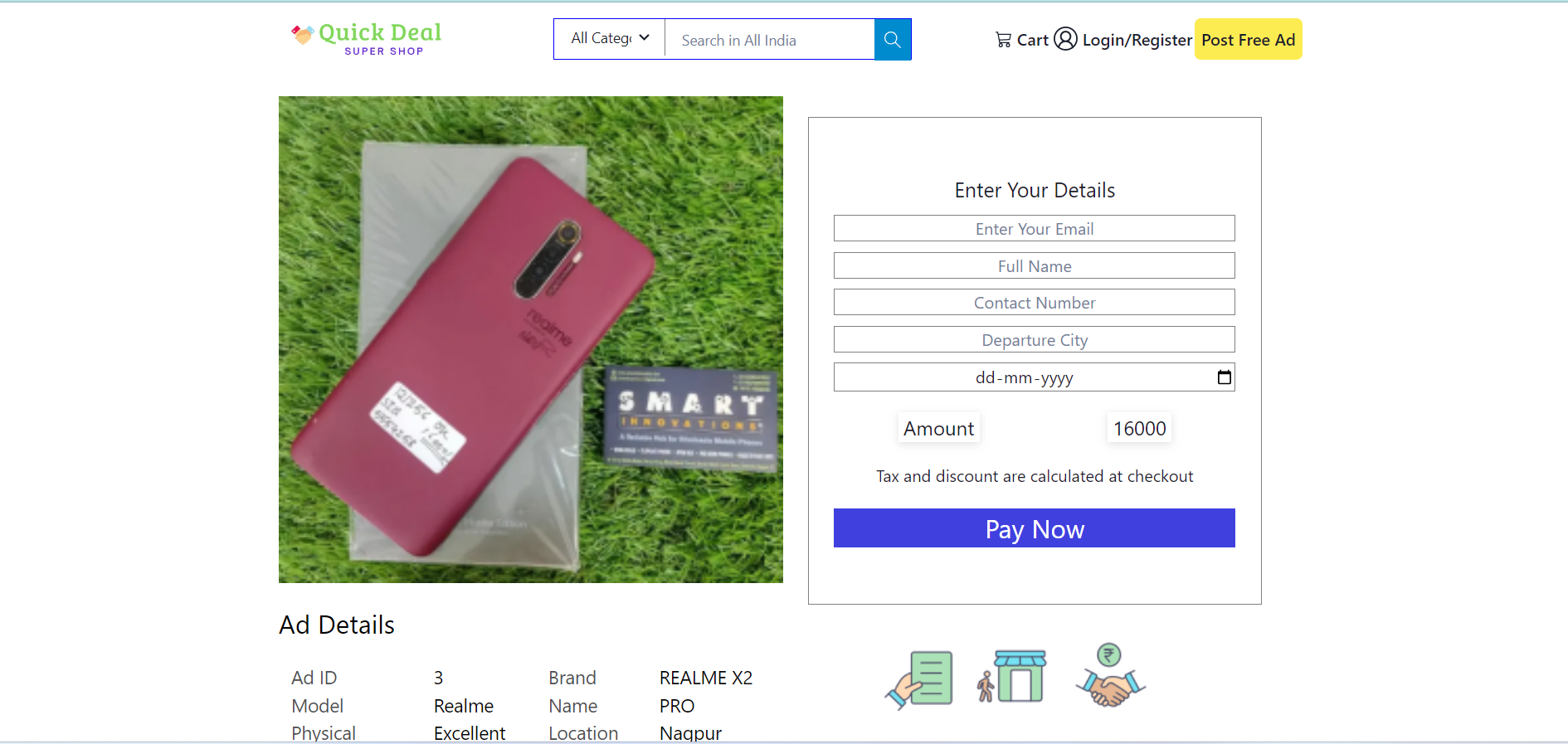 GitHub - RaviKantBadola/arrogant-fang-2305: Quikr is an online classifieds company that helps ...