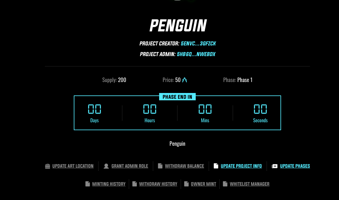 Internal: Add admin role, phân quyền thêm Whitelist management · Issue #258 · ArtZero-io ...