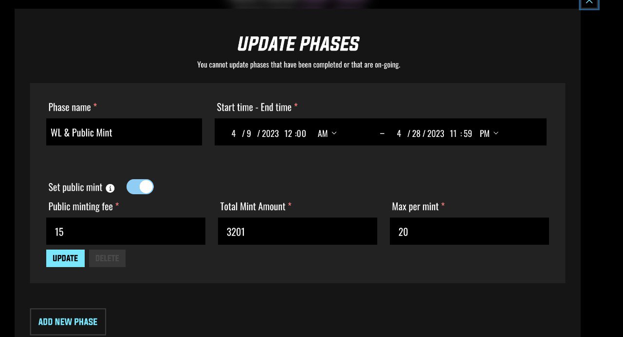 Mainnet: Azero Boys xoá phase 1, nhưng whitelist vẫn còn phase 1 · Issue #308 · ArtZero-io ...