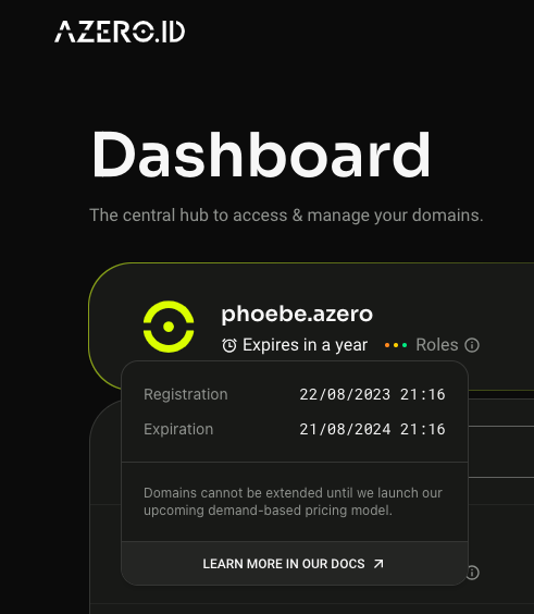 Azero ID Mainnet: check lại display thời gian, conflict với Azero ID · Issue #387 · ArtZero-io ...