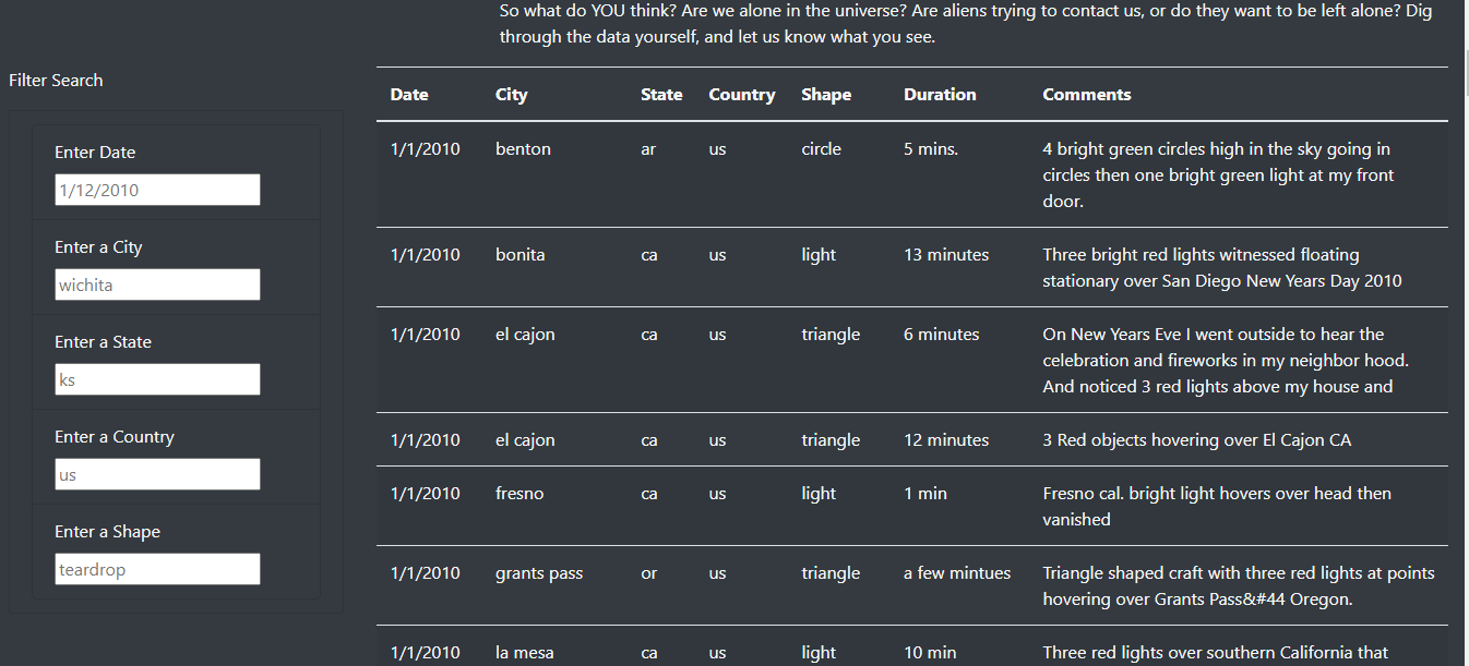 GitHub - razon7/UFO: Java script