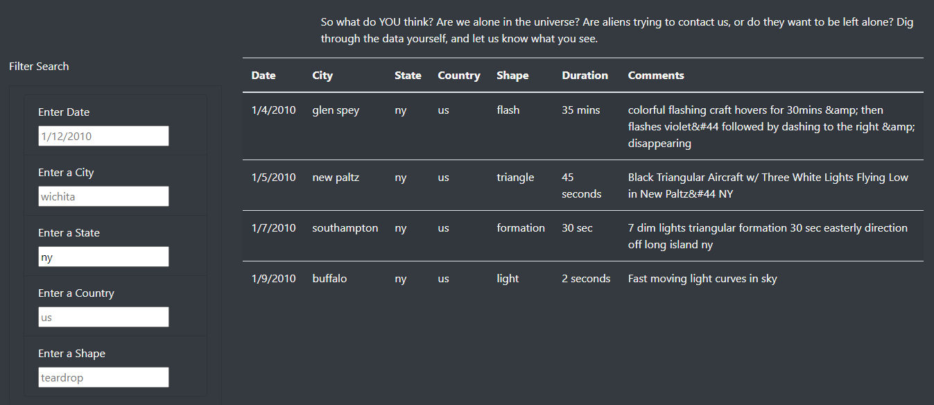 GitHub - razon7/UFO: Java script