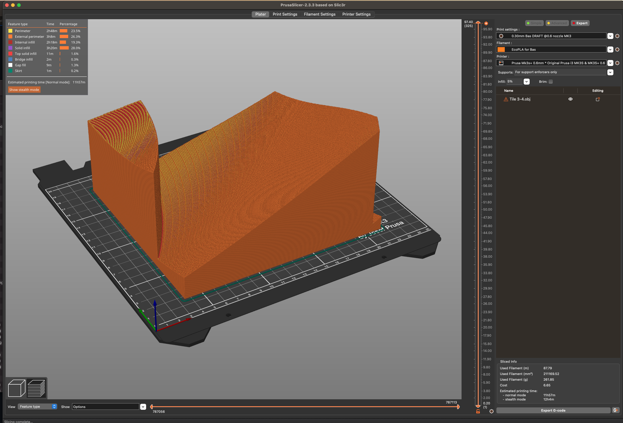 Model slices with empty layers - same model worked fine in 2.3.3 ...