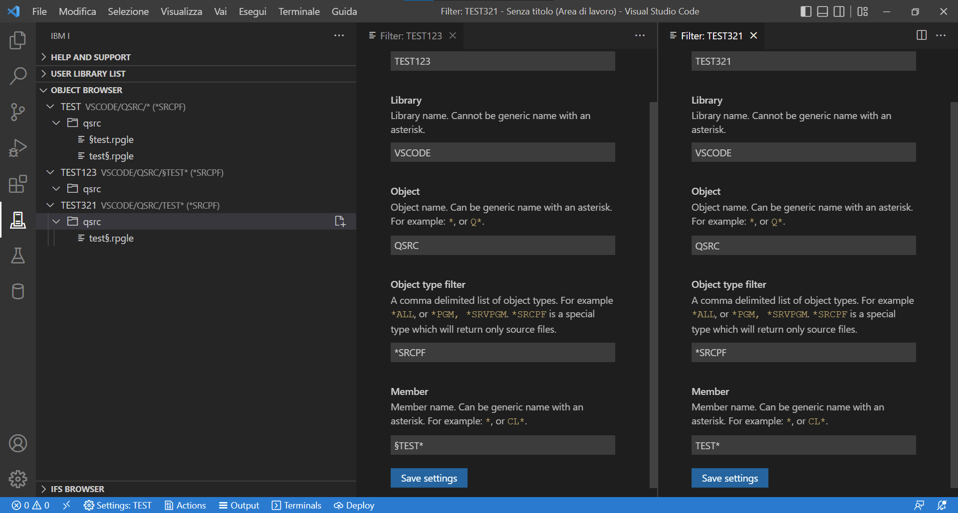 Can't see sources when opening filters in object browser · Issue #746 · codefori/vscode-ibmi ...