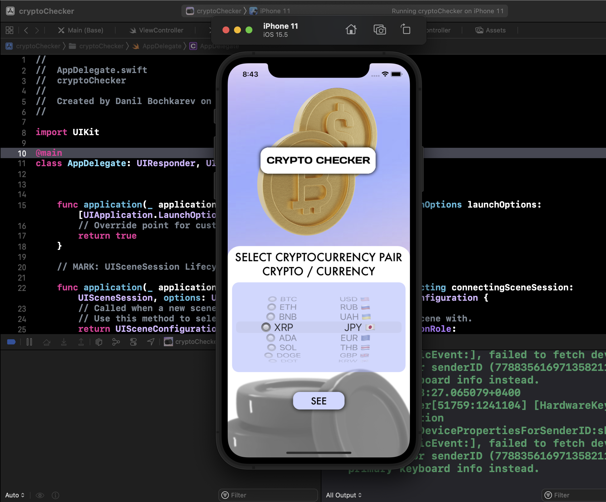 GitHub - b04a/Crypto-Checker: cryptoChecker