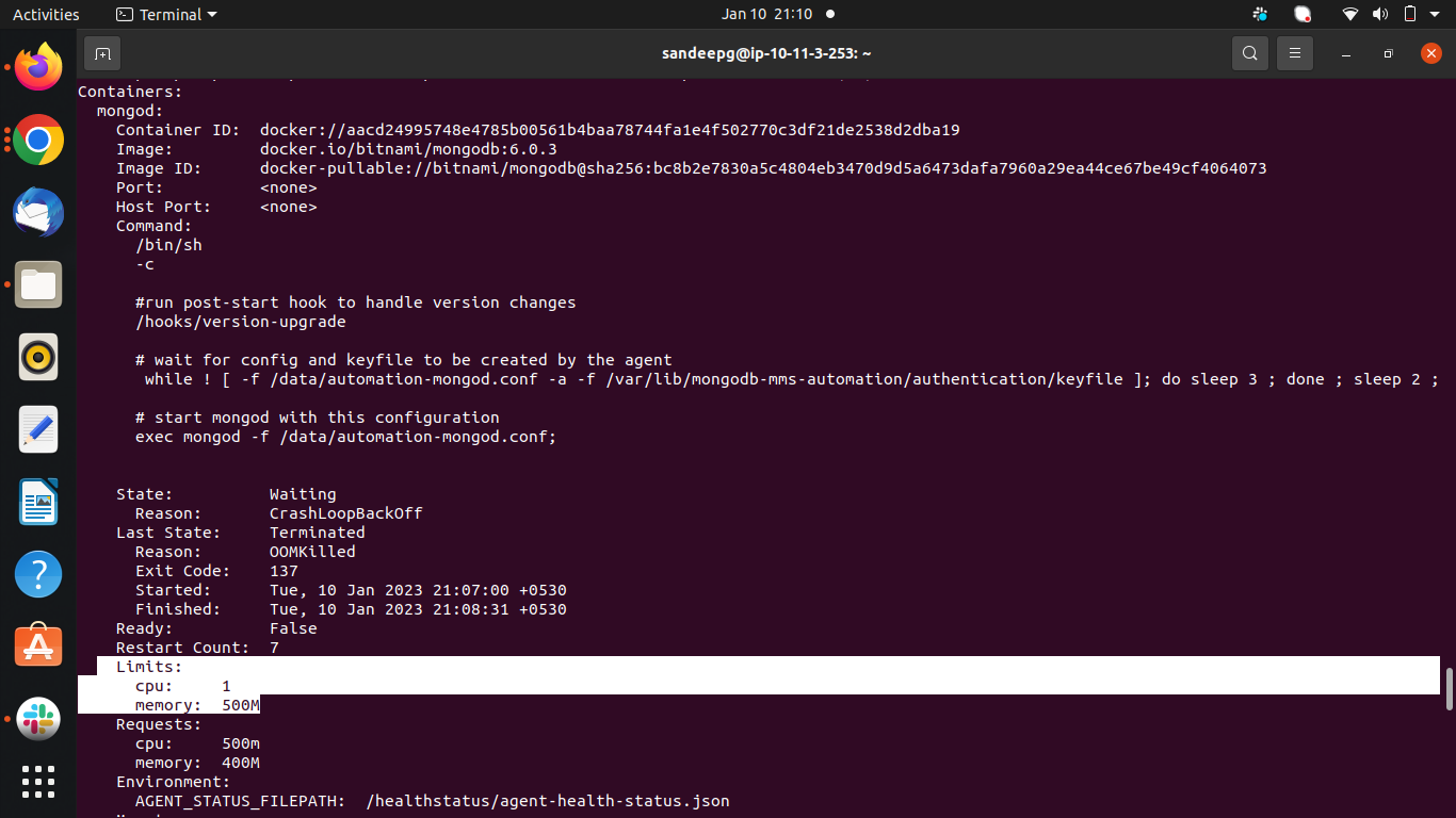 Statefulset Is Deploying With Default Resources Cpu And Ram And Getting Oomkilled Error · Issue
