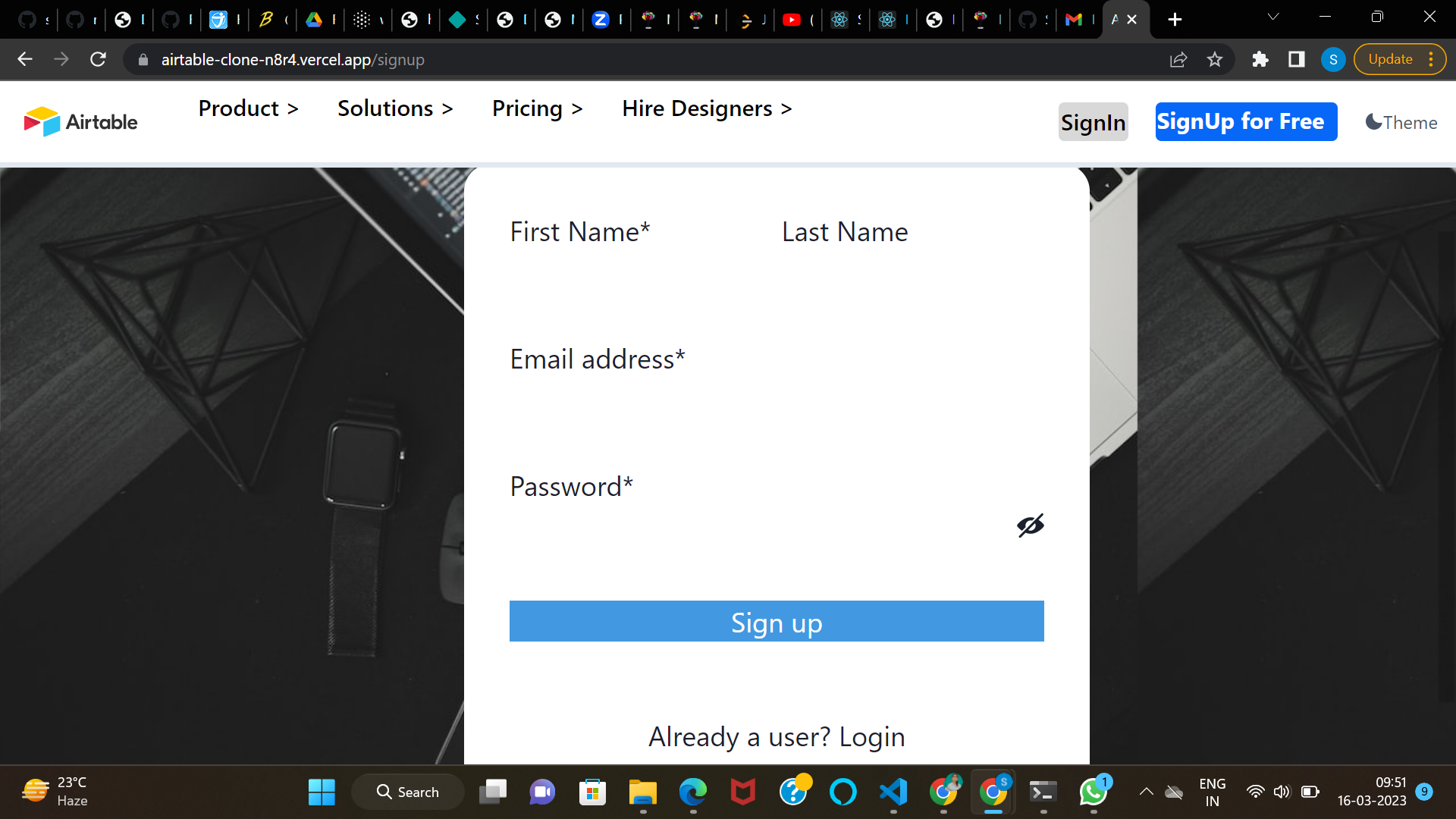 GitHub - Sachintewatia-tech/Airtable_clone: Clone of Airtable website . Explore more landing ...