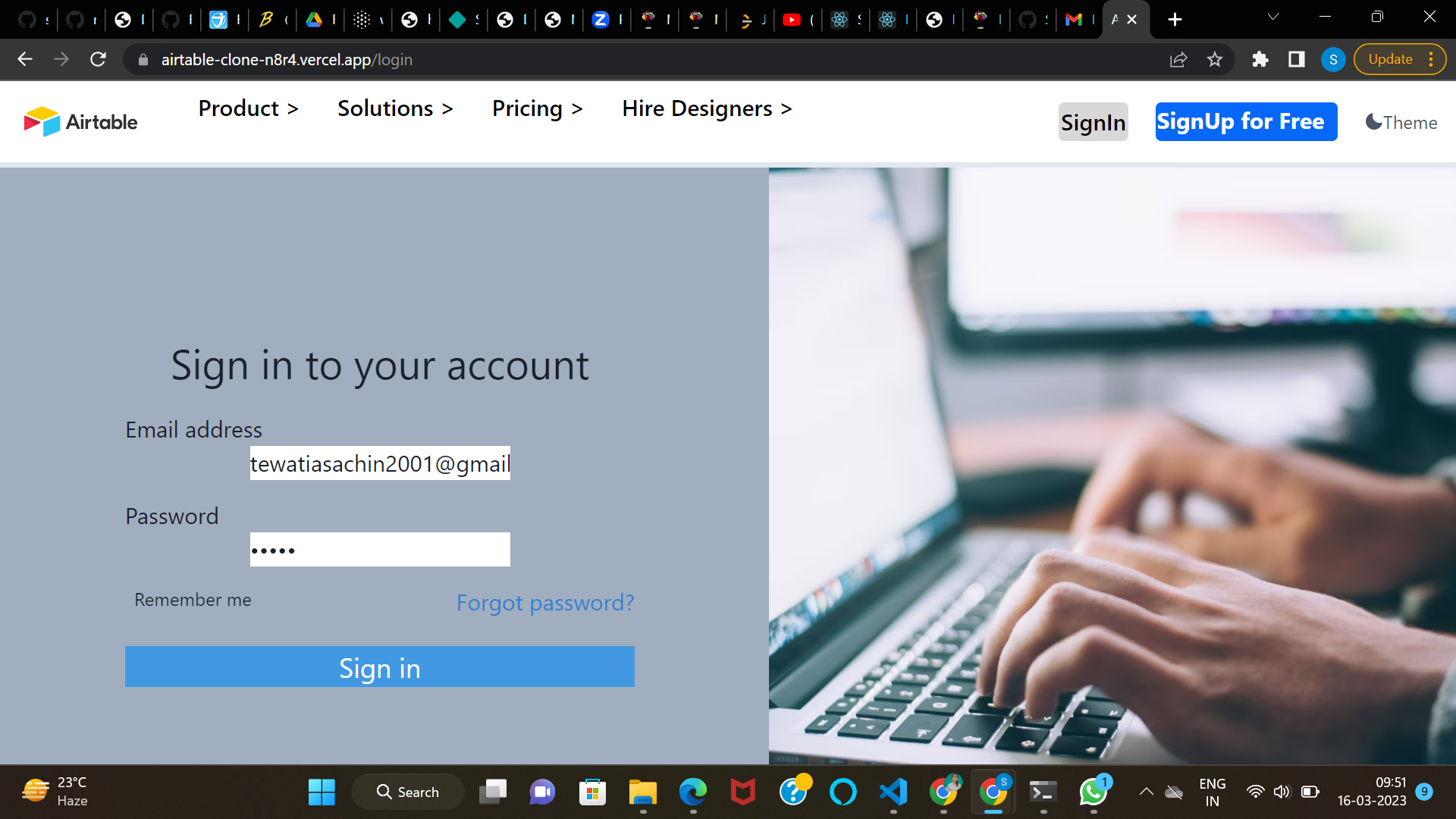 GitHub - Sachintewatia-tech/Airtable_clone: Clone of Airtable website . Explore more landing ...