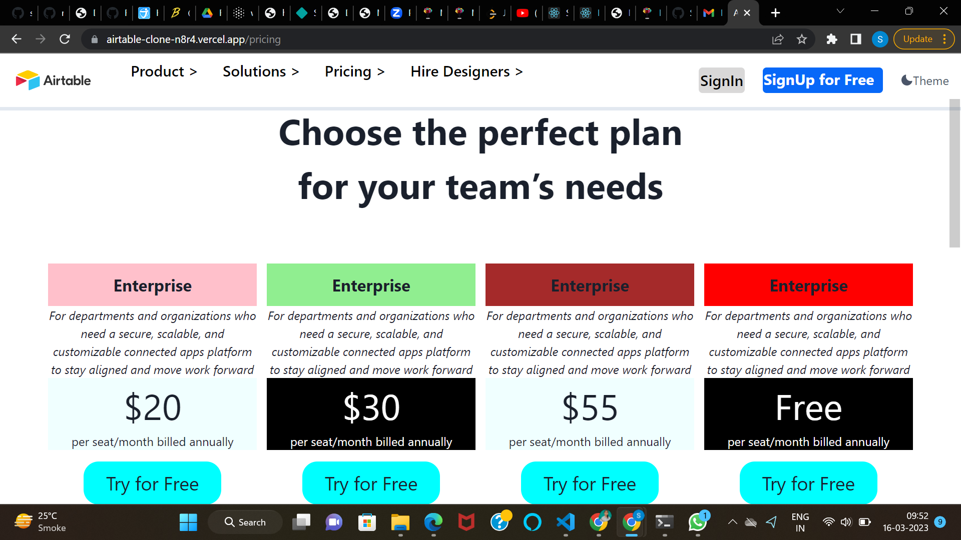 GitHub - Sachintewatia-tech/Airtable_clone: Clone of Airtable website . Explore more landing ...