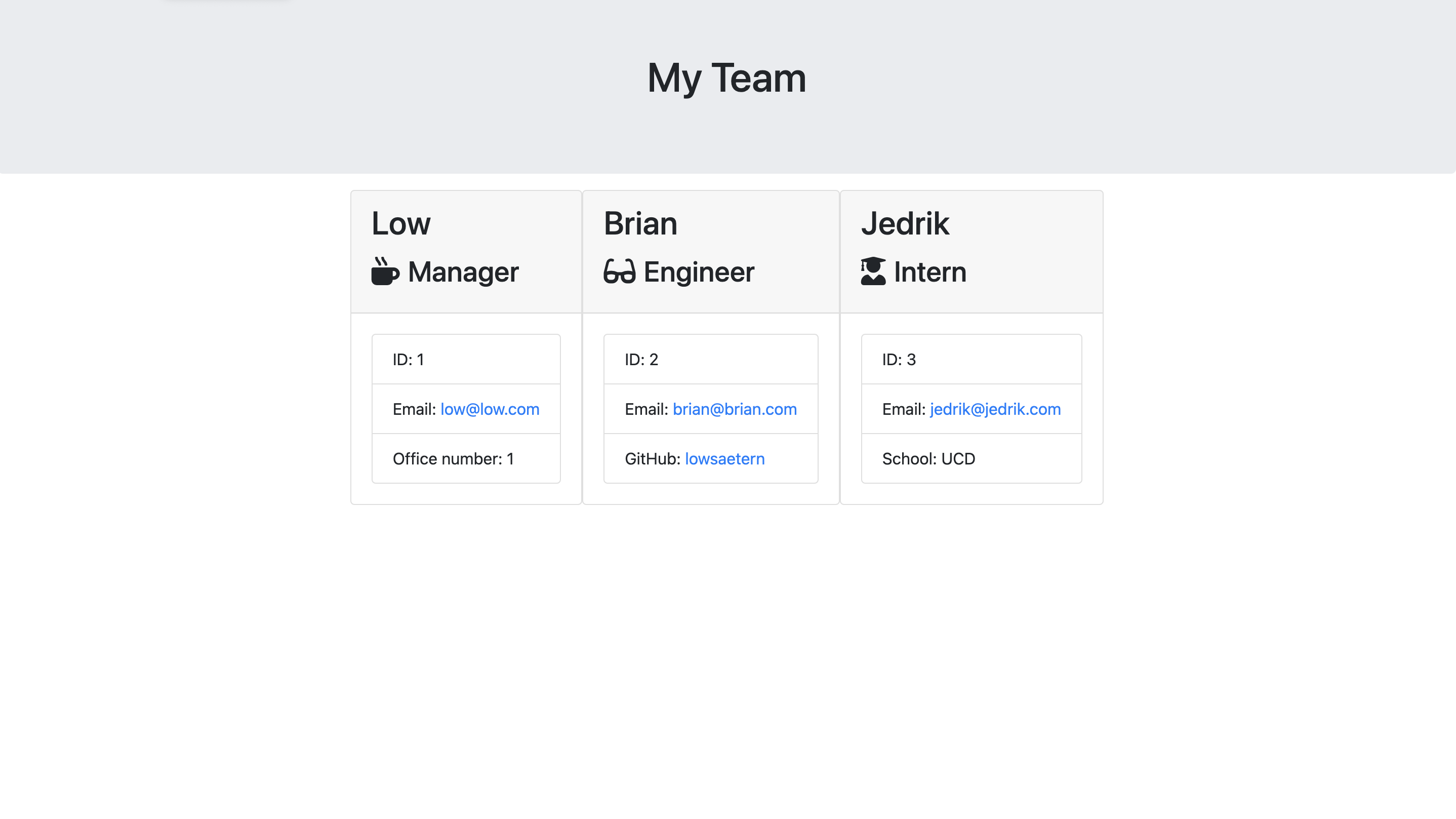 GitHub - lowsaetern/team-profile-generator