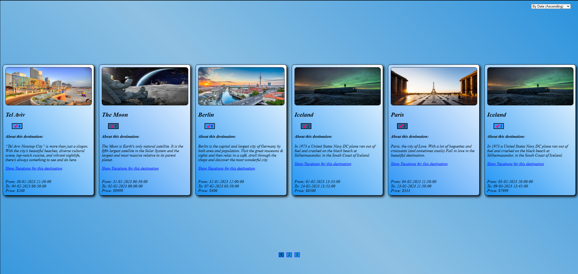 GitHub - GalVitrak/Travel-Planner: A Travel Planning project with several destinations and ...
