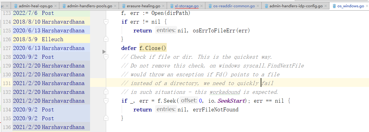 minio build on go 1.20， run with “Error: file not found (cmd.StorageErr ...