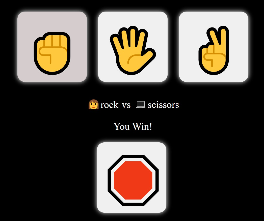 GitHub - mihikadhariwal/Rock-Paper-Scissors-: A Rock Paper Scissors Game built using HTML, CSS ...