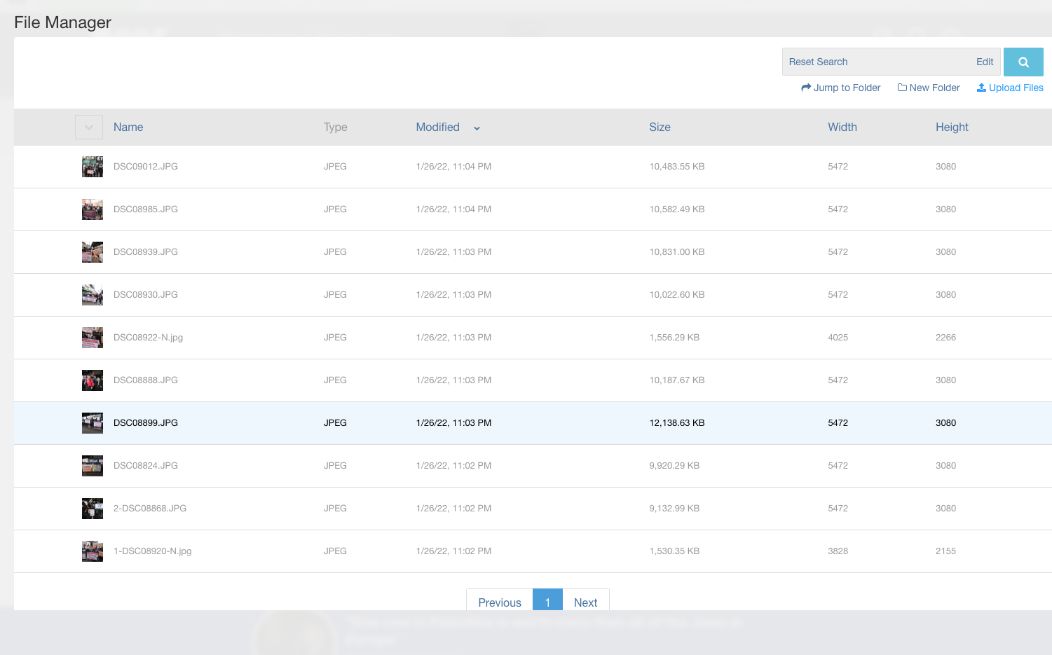 V9 - File Selector dialog missing previous useful information · Issue #10287 · concretecms ...