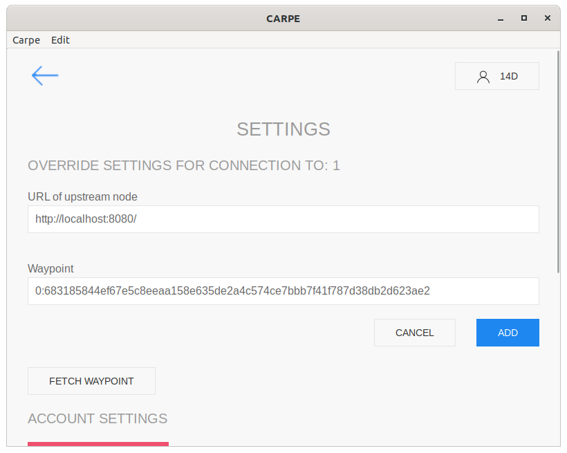 [Bug] User can't got back to wallet view after accessing settings · Issue #27 ...
