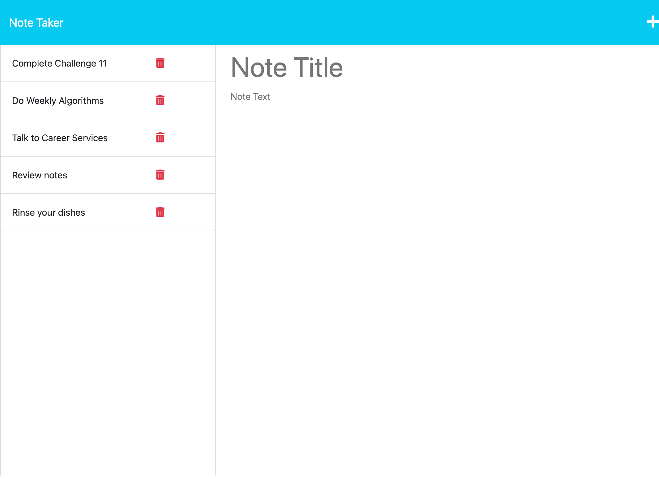 GitHub - TMortara/Note-Taker