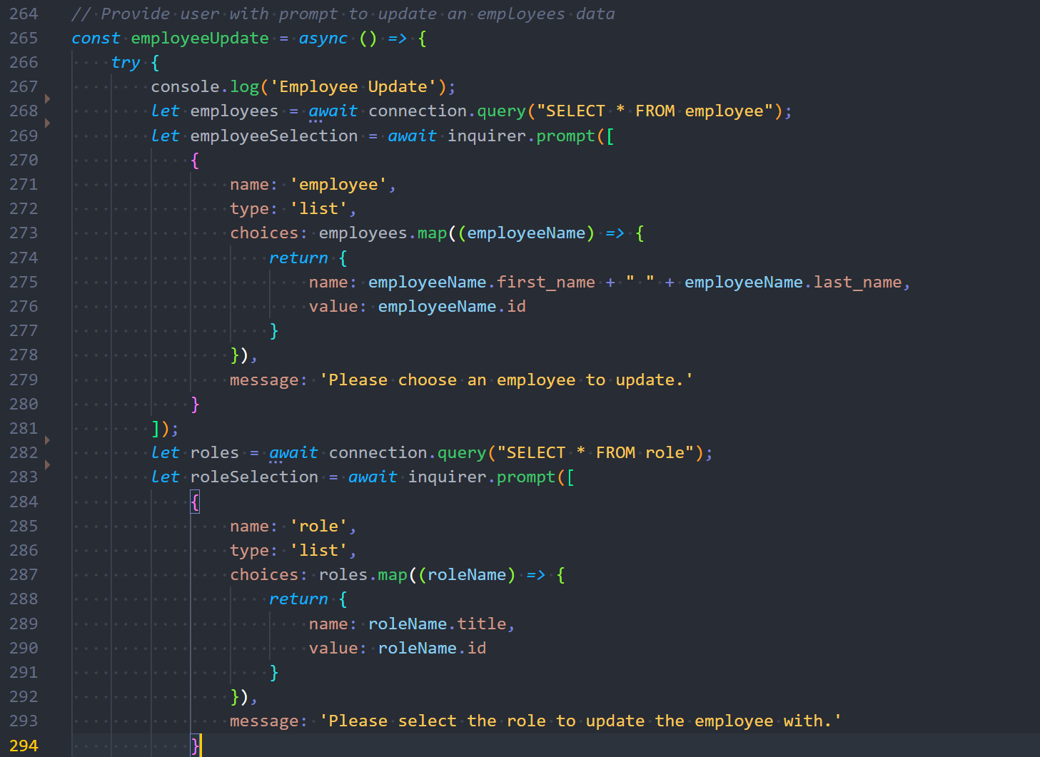 GitHub - SalmanDanesh93/Your_Employee_Tracker: An exhibit of my methods to achieve an online ...