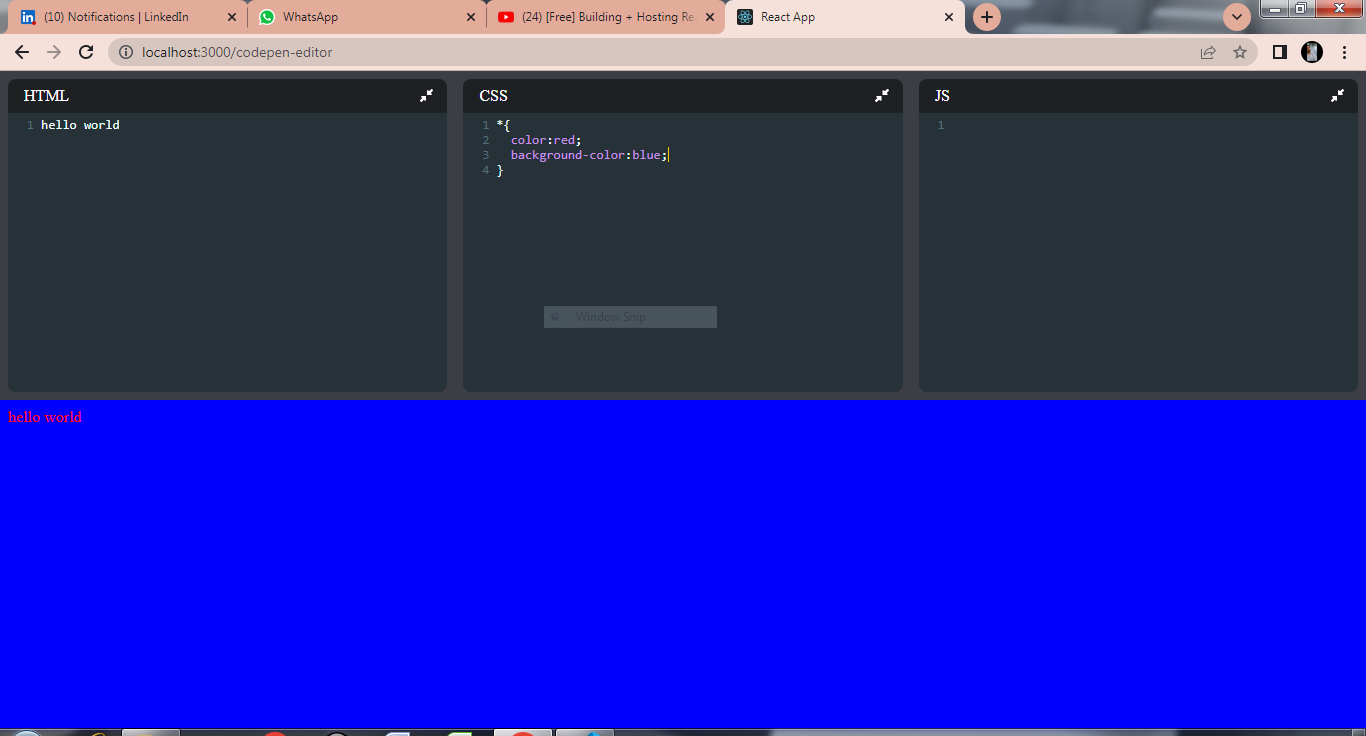 Github Prakhargupta123 Codepen Clone