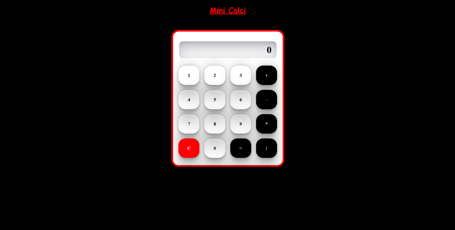 GitHub - Mr-Sharma17/Mini-Calci: a calculator with basic functionalities.