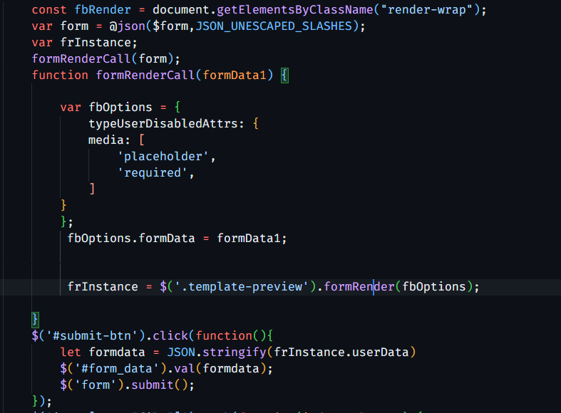 How Should I Store Image In Jquery Form Builder Because in user data we ...