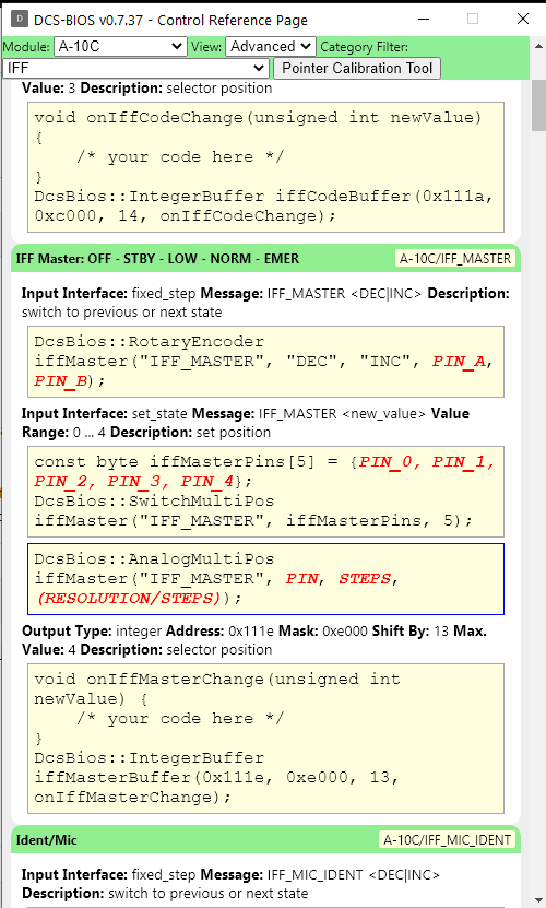 A-10 IFF Master Mode issues · Issue #237 · dcs-bios/dcs-bios · GitHub