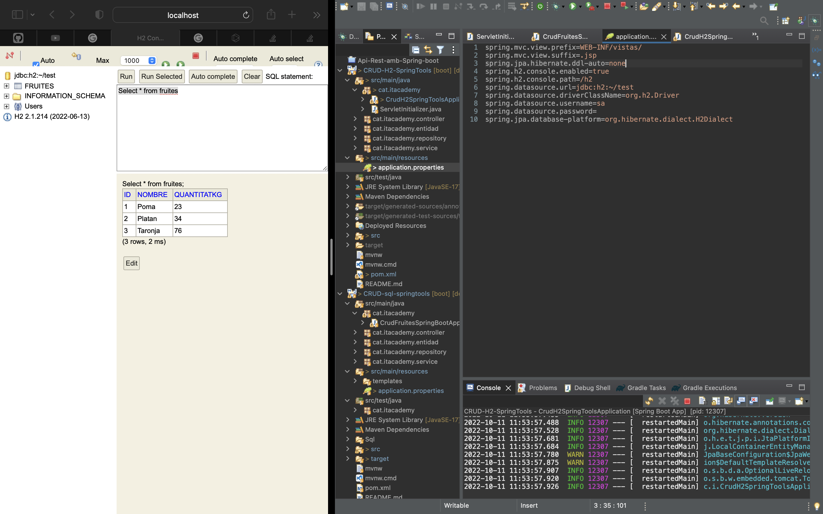 GitHub - jramma/CRUD-H2-SpringTools: Api Java con base de datos en H2 (una frutería)