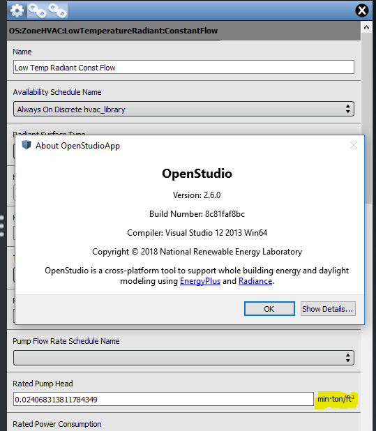 Odd 'Rated Pump Head' display unit for LowTemperatureRadiant:ConstantFlow · Issue #2343 · NREL ...