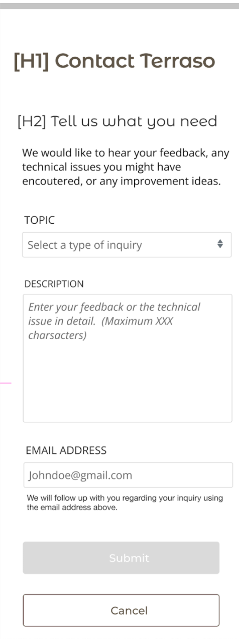 Add "Contact Us" screen · Issue #259 · techmatters/terraso-web-client · GitHub
