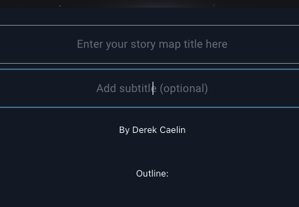 cursor defaults to subtitle instead of title on story map · Issue #693 · techmatters/terraso-web ...