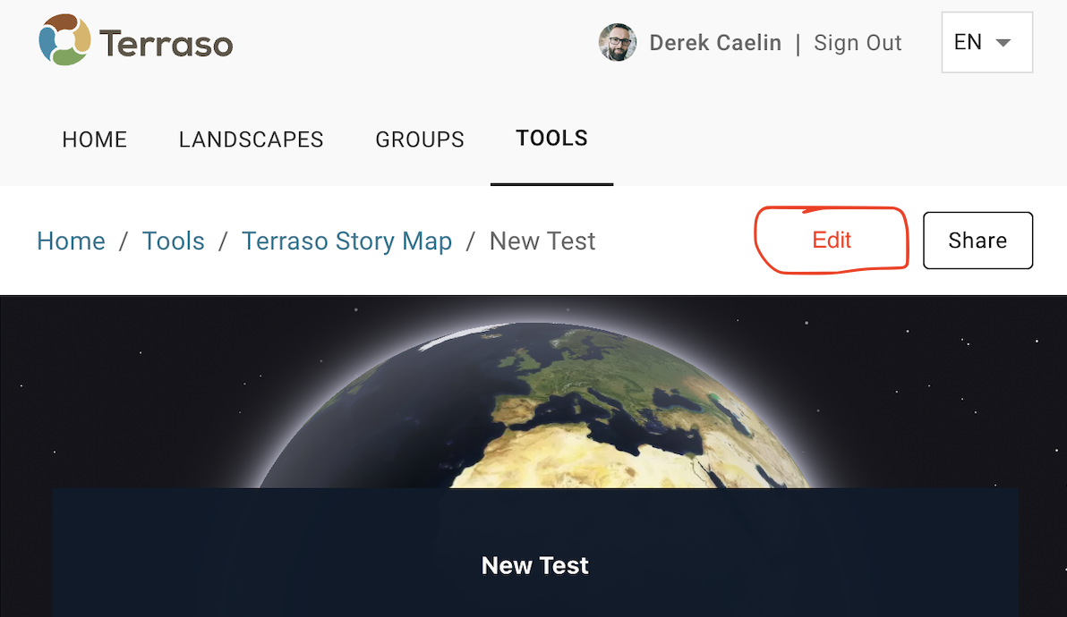 Allow users to edit their published storymaps · Issue #738 · techmatters/terraso-web-client · GitHub