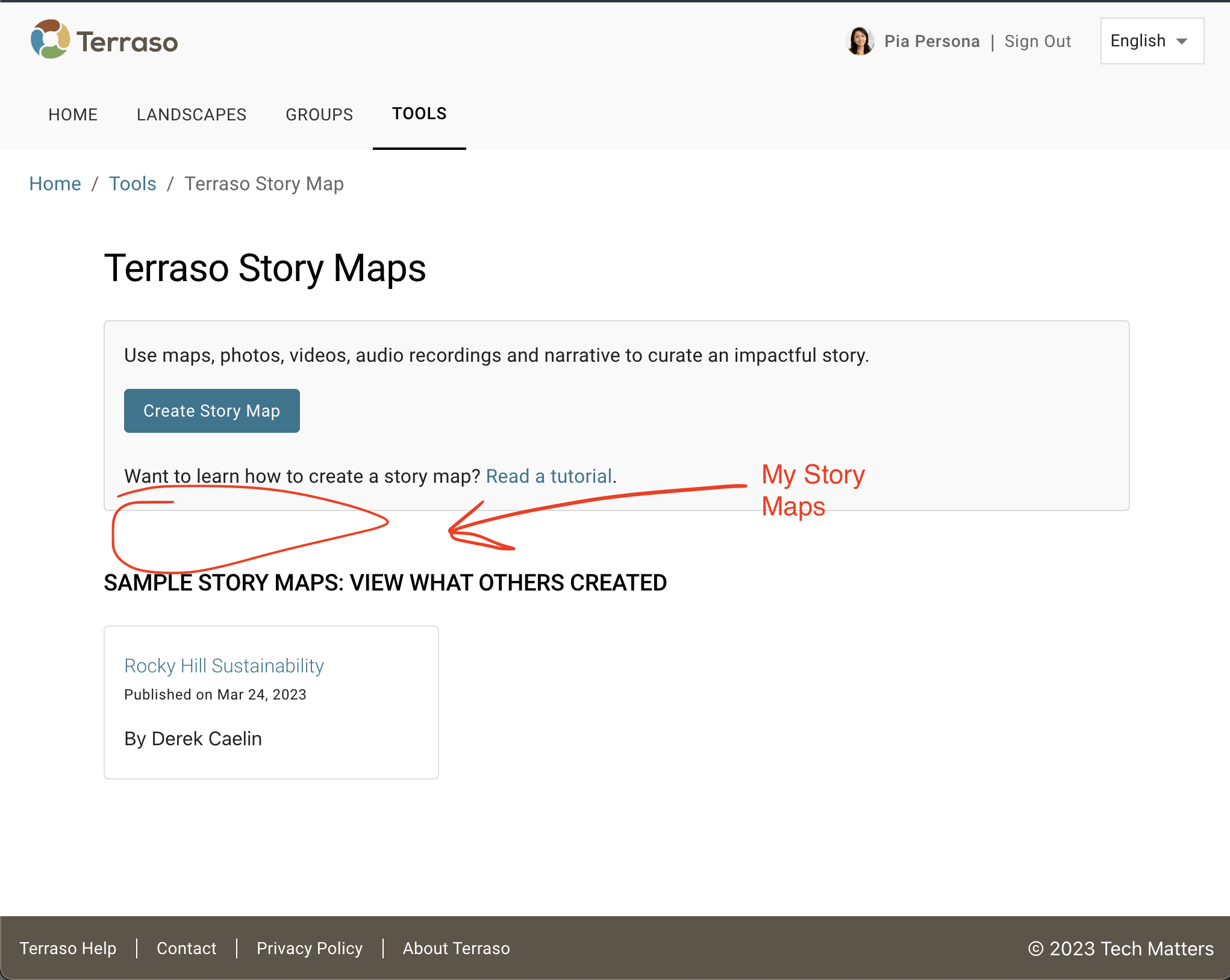 Show my story maps in the Terraso Story Maps main page · Issue #814 ...