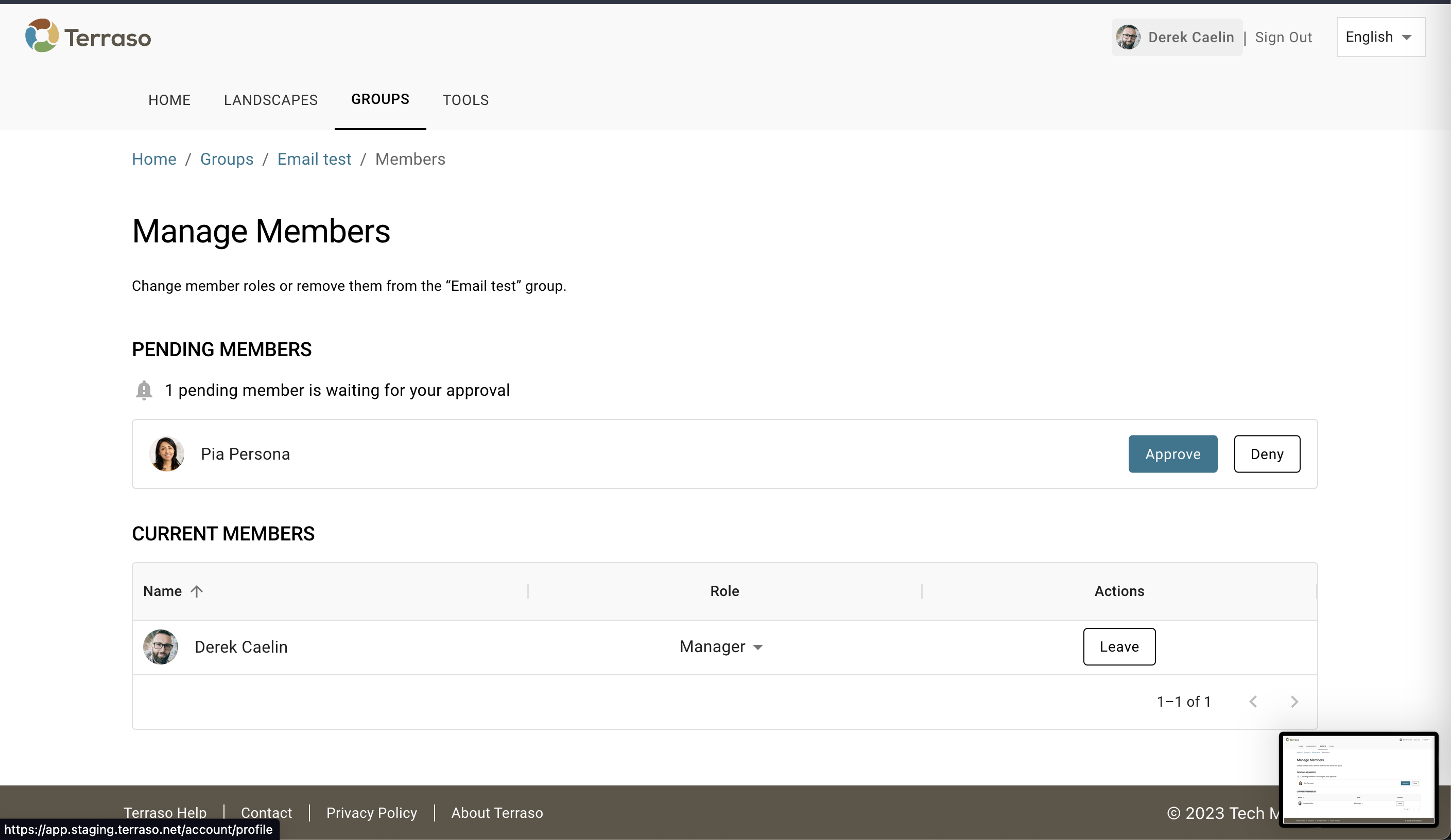 Manager who receives email join request should navigate to group member admin · Issue #836 ...