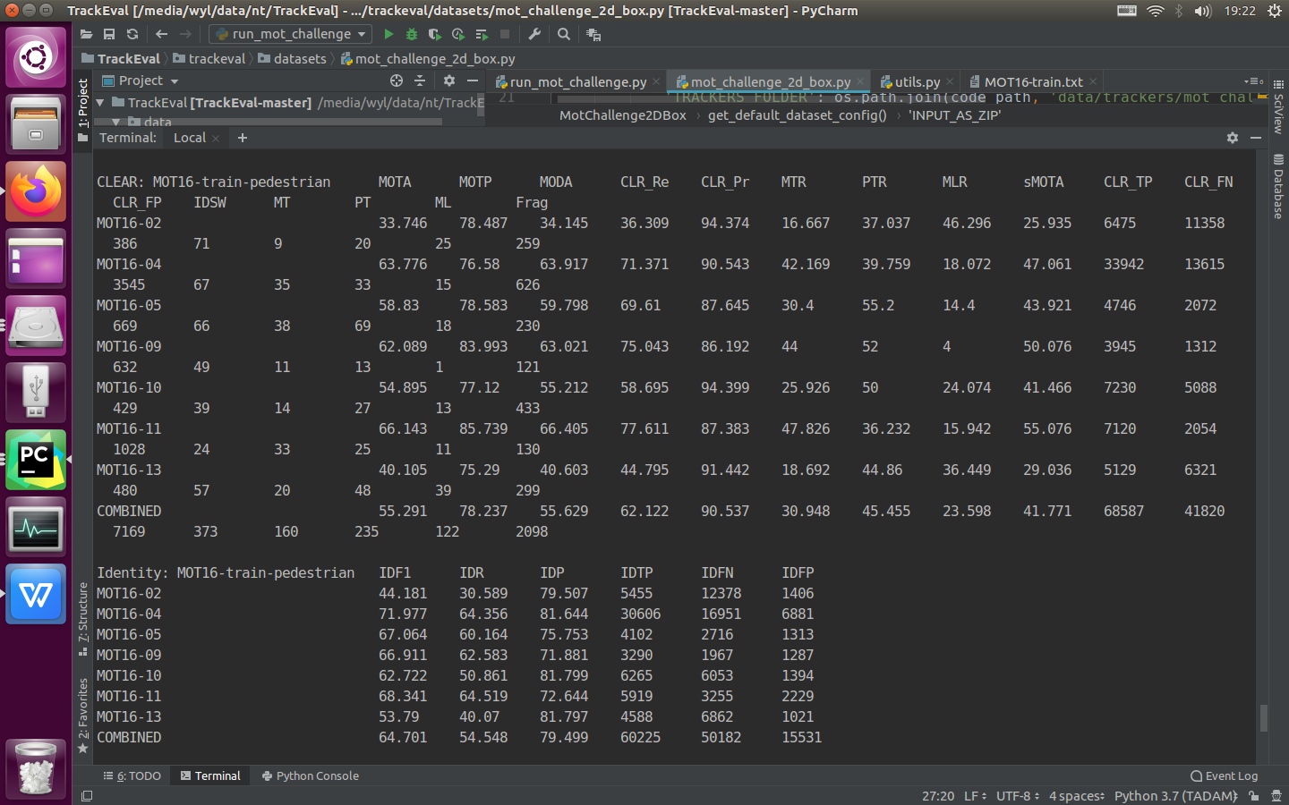 Cannot reproduce MOT16 results · Issue #612 · mikel-brostrom/boxmot · GitHub