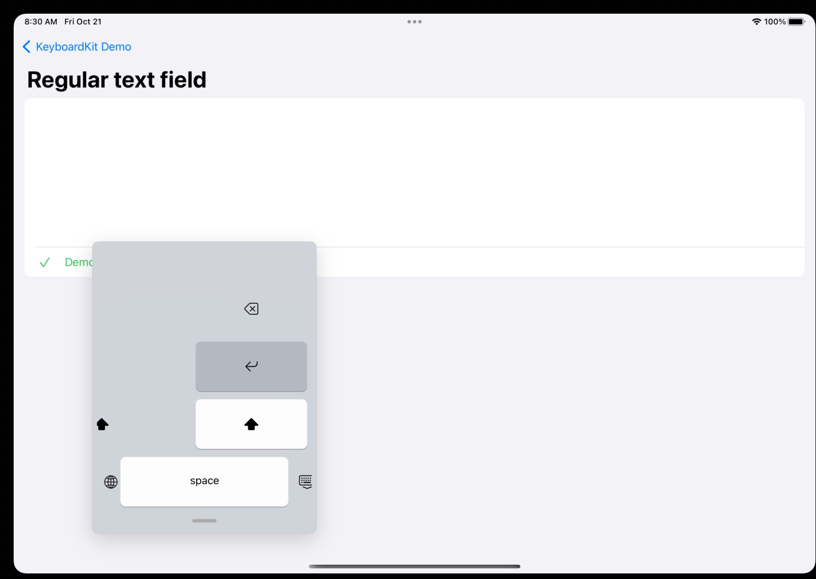 Support floating keyboard on iPad · Issue #478 · KeyboardKit/KeyboardKit · GitHub