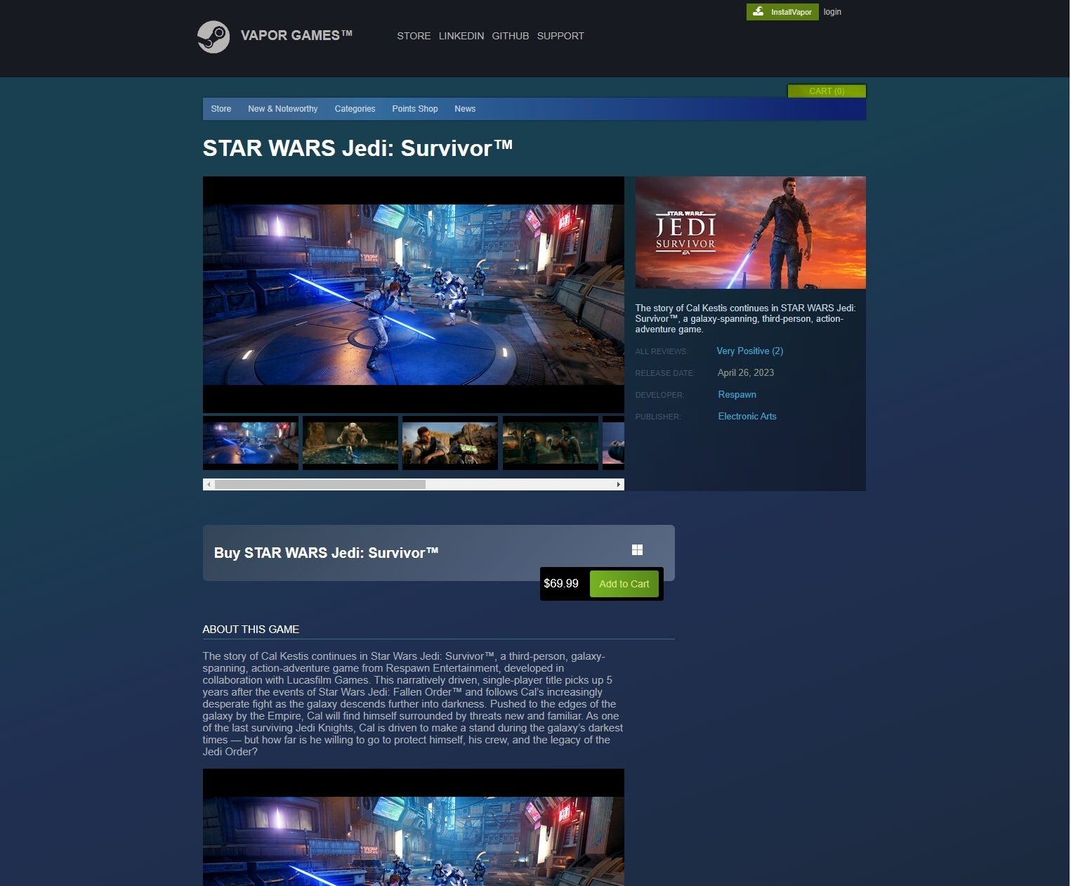 GitHub - Christian-815/Vapor-Games-a-Steam-Clone