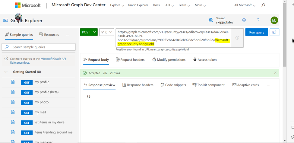 [Client bug]: Getting error "Resource not found for the segment 'security.applyHold'" · Issue ...