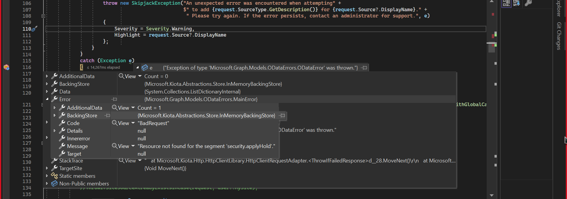 [Client bug]: Getting error "Resource not found for the segment 'security.applyHold'" · Issue ...